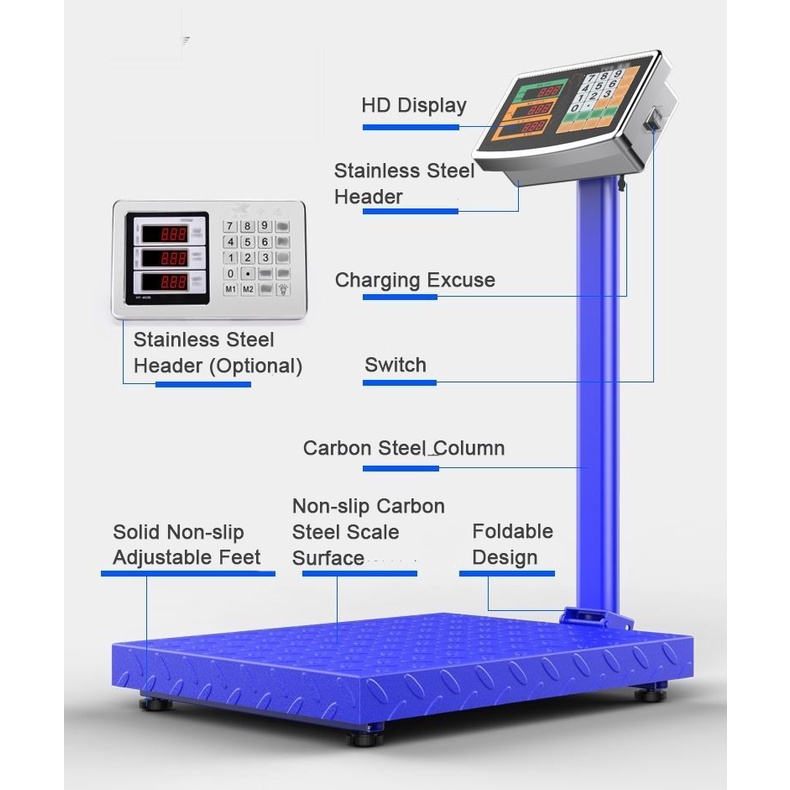 heavy duty digital scale 150kg， 300kg | Shopee Philippines