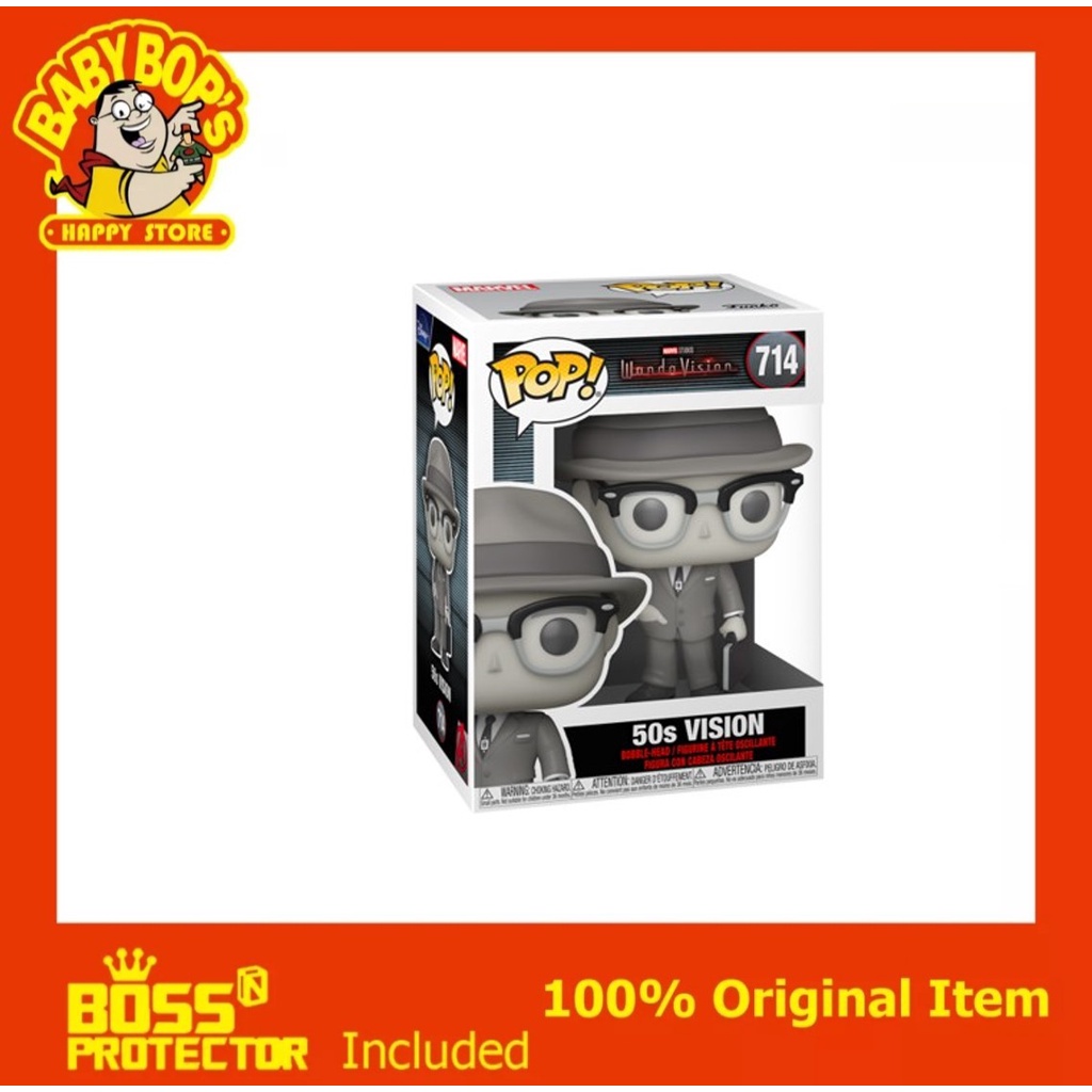 Funko Pop! Wandavision: 50s Vision Black and White Vinyl Figure Sold By ...