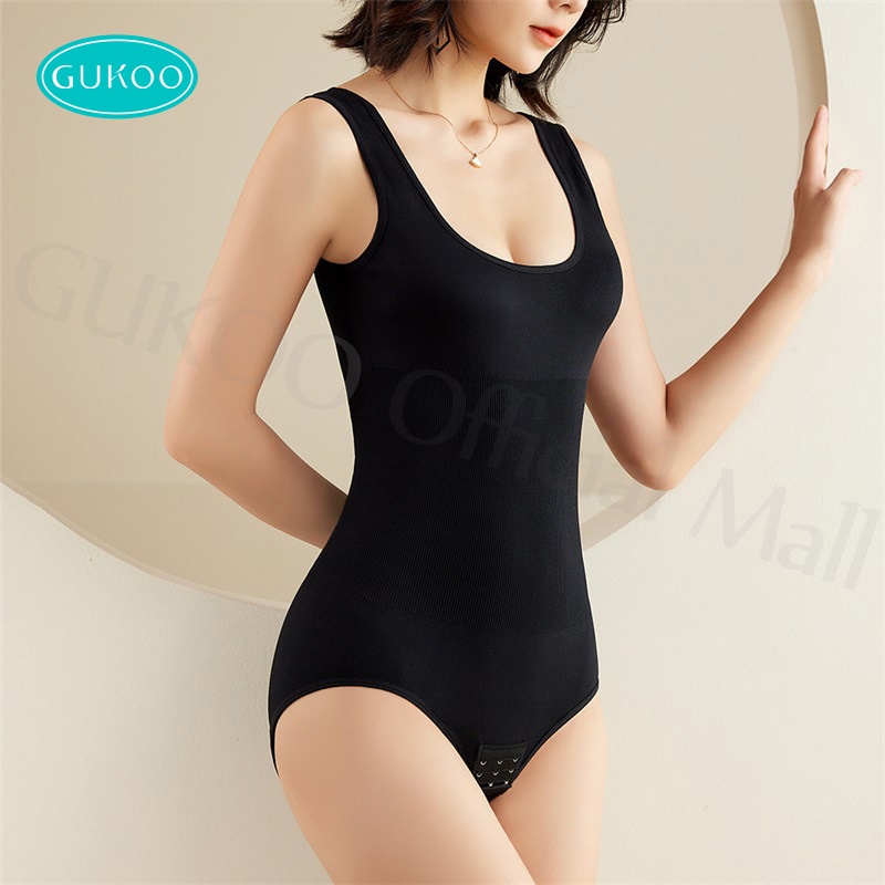 GUKOO One Piece Body Corset Waist Trainer Shapewear Crotch Buckle Pants Butt Lifting Panties ...