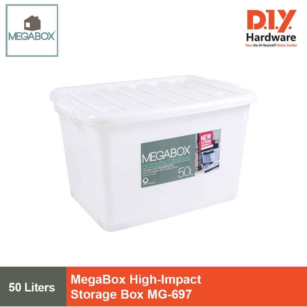 Megabox High-Impact Storage Box 50 Liters (Mg-697) | Shopee Philippines