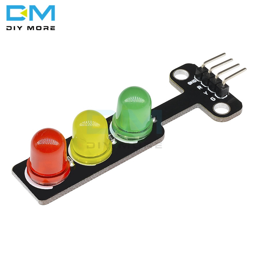 Mini 5V Traffic Light LED Display Module for Arduino Red Yellow Green ...