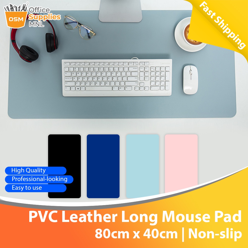 Anti-Slip 80cmx40cm PVC Leather Long Mouse Pad Waterproof Gaming ...