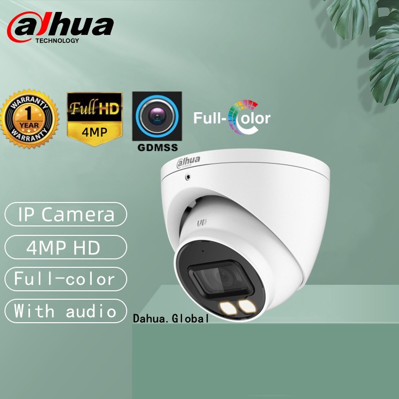 Dahua Network Camera 4MP HD Full-color With audio Eyeball Wired Indoor Intelligent IP Camera ...