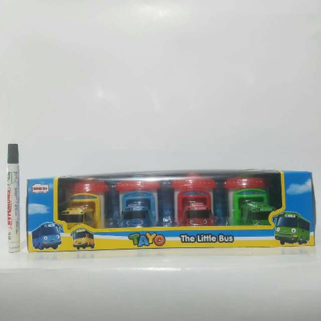 Little bus tayo Toy box set With A 4-inch High terminal pvc Material ...