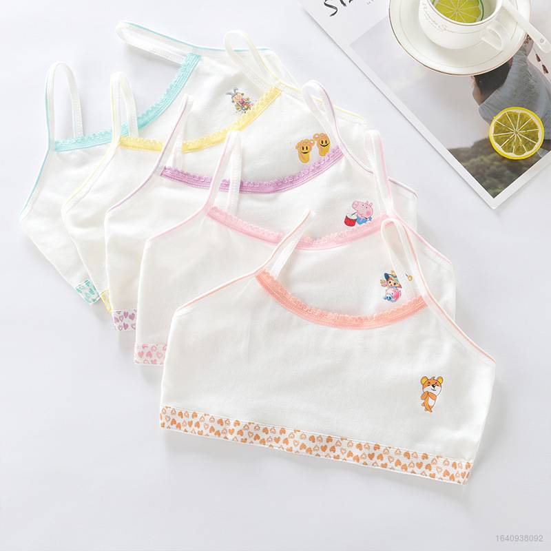 [Doly] 5-7-9-14 year old girls tube top Teens Bra For Girl Kids ...