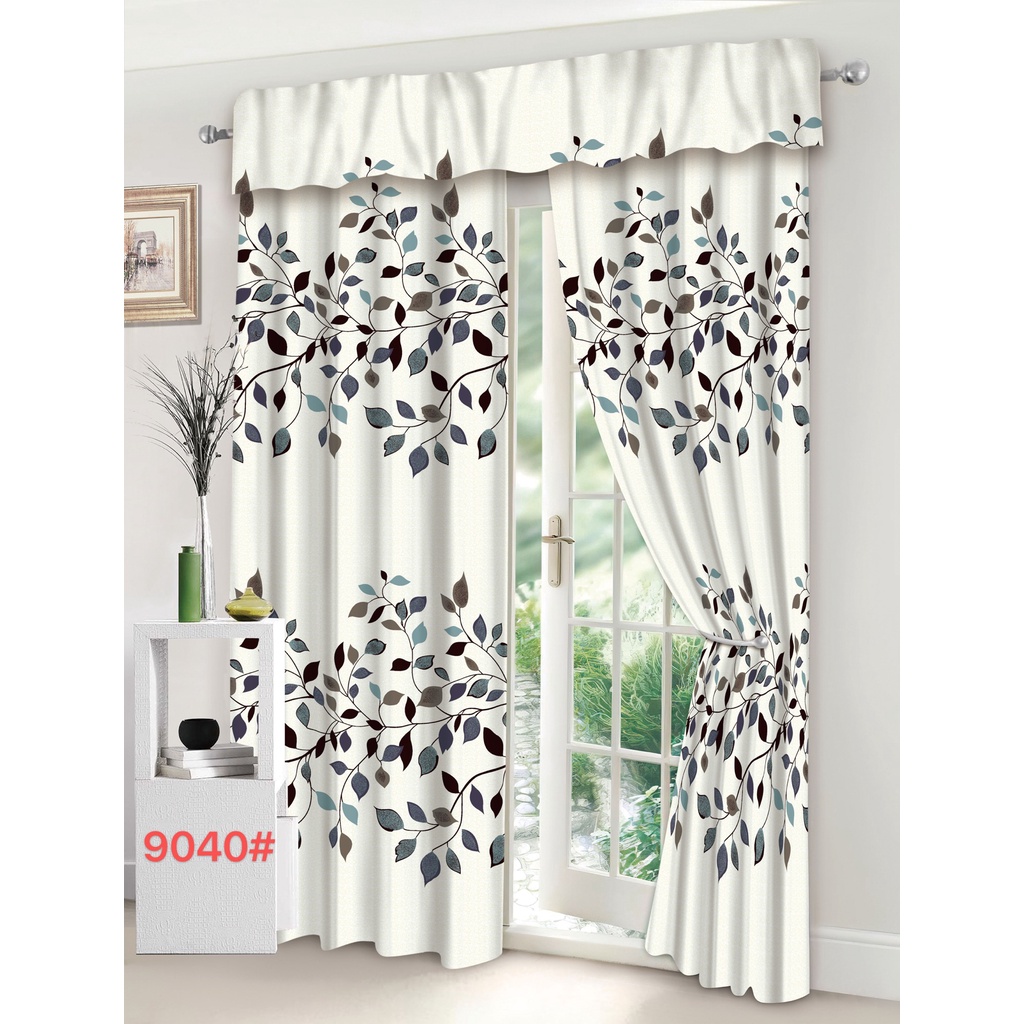 COD Sale rose Kurtina Design No Ring Window Door Room Semi Cotton ...