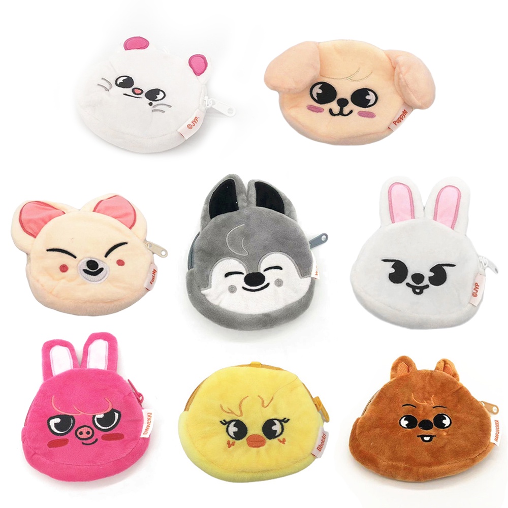 12cm Kpop Stray Kids Skzoo Plush Coin Pouch Purse Keys Bag Cartoon ...