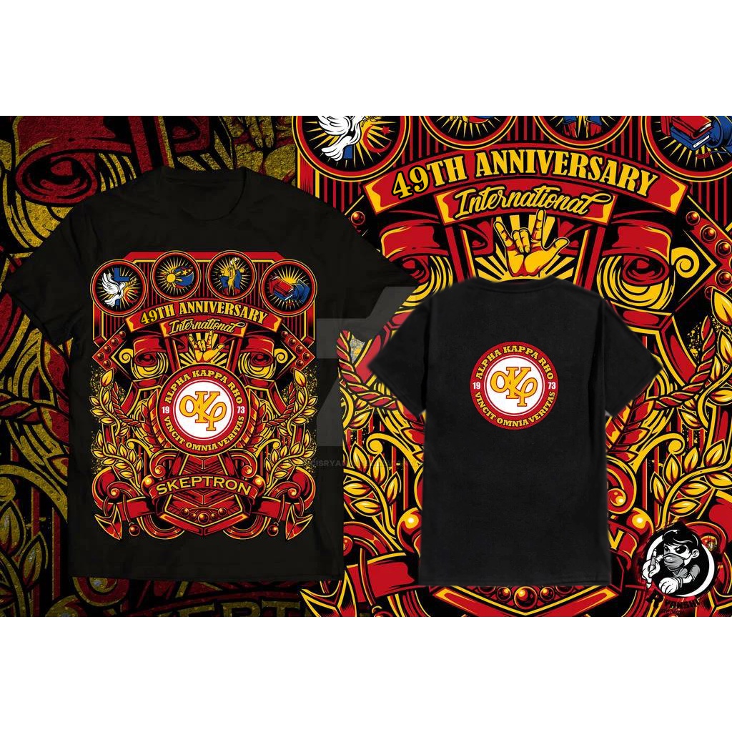 AKP Alpha Kappa Rho frat shirt Skeptron akp 49 anniversari tshirt new ...