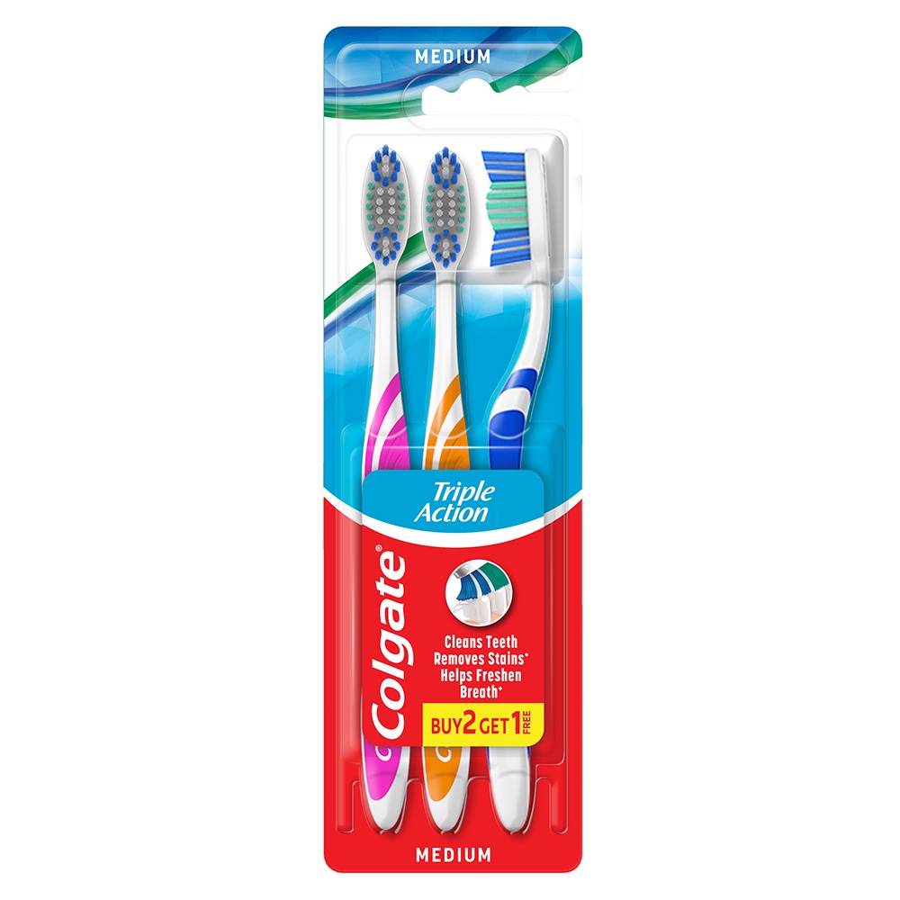 Colgate Triple Action Toothbrush Value Pack | Shopee Philippines