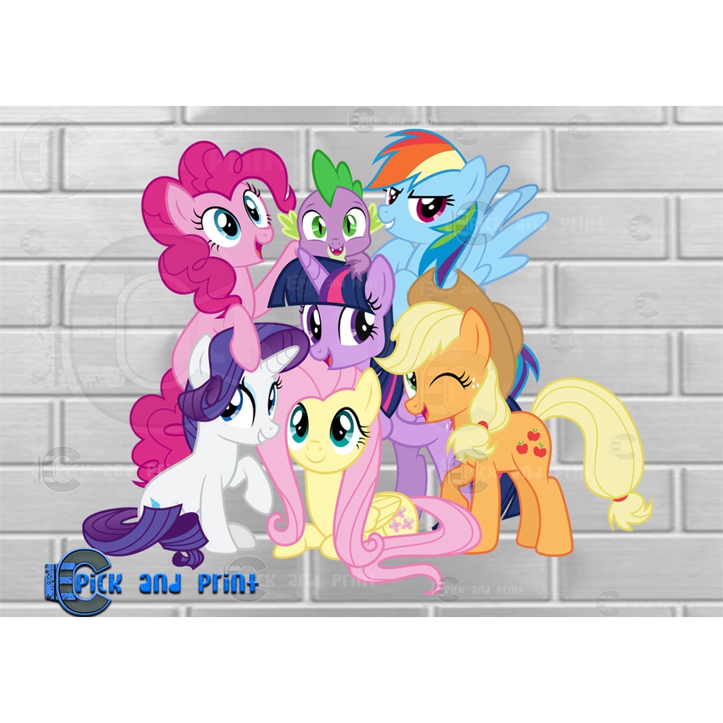 My Little Pony Character Cut Outs for DIY Backdrop/Party Decorations ...