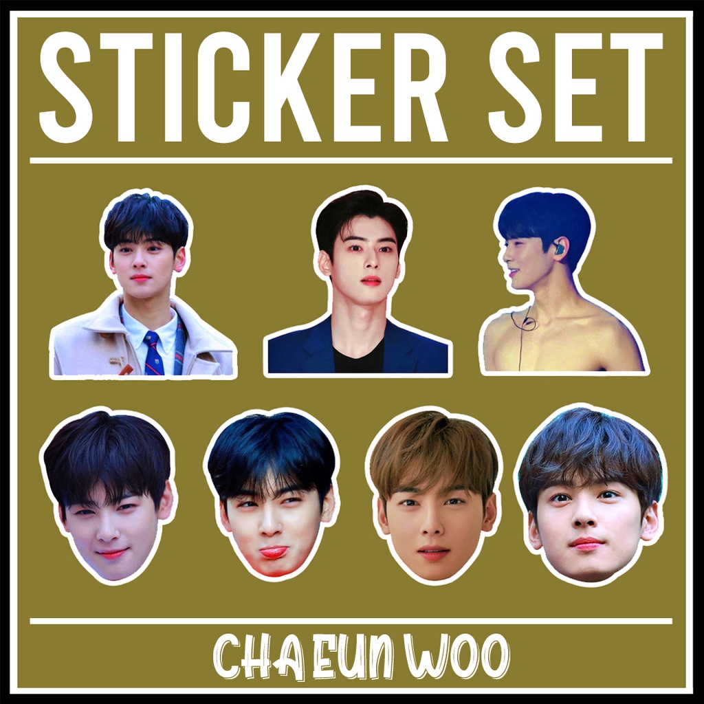Cha Eun Woo Sticker Set | Shopee Philippines