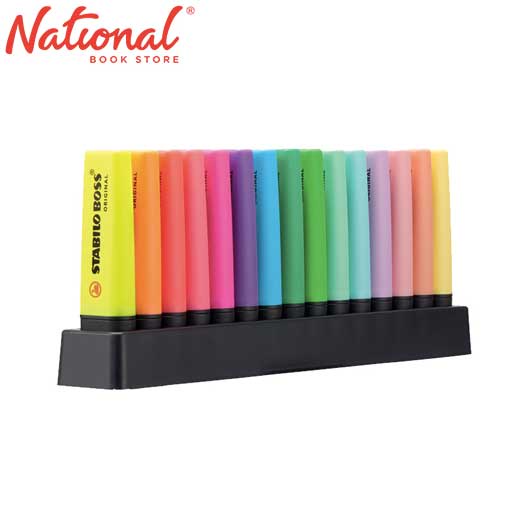 Stabilo Boss Desk Highlighters Set 15's 9 Fluorescent/6 Pastel 7015015 ...