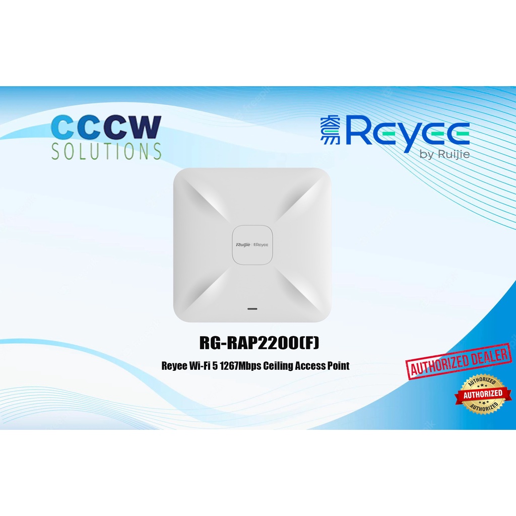 RUIJIE-REYEE RG-RAP2200(F) Wi-Fi 5 1267Mbps Ceiling Access Point ...