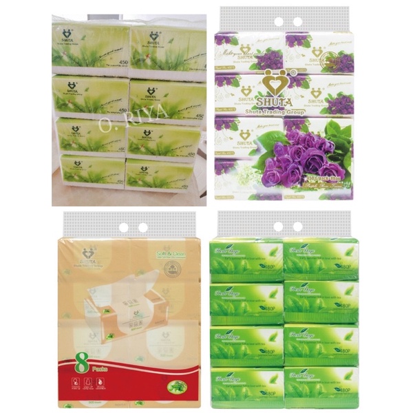 Shuta/Balaynor Tissue Paper 260/420/480/450/500sheets per pack x 8 ...