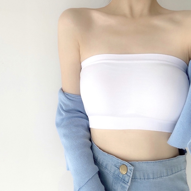 Blair Basic Tube Top || Plain Pashmina | Shopee Philippines
