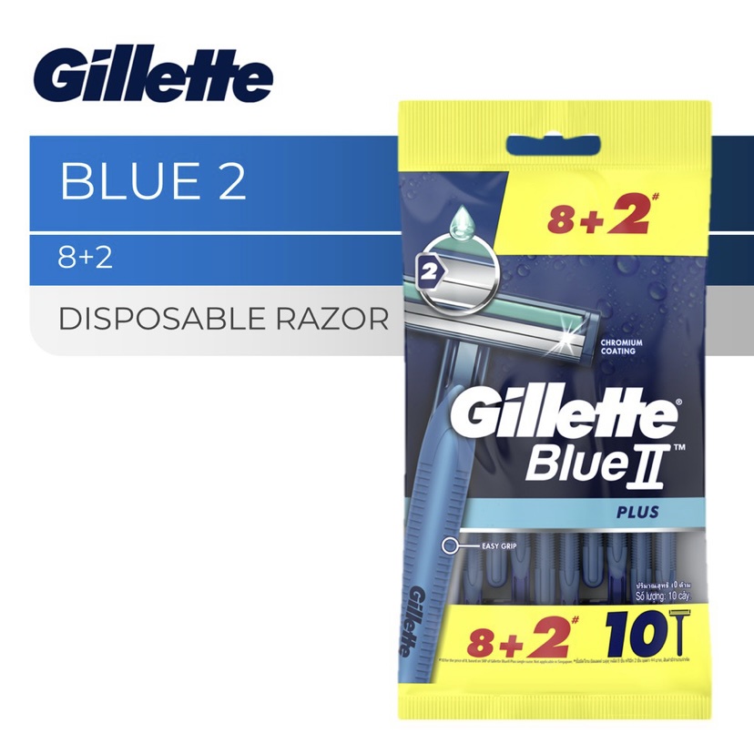 Gillette Blue 2 Plus Disposable Razor 10s [Shave Care] | Shopee Philippines