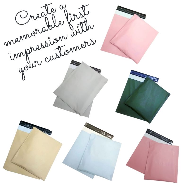 S/M/L Size Simple Plain Color Courier Parcel Bag Shipping Courier ...