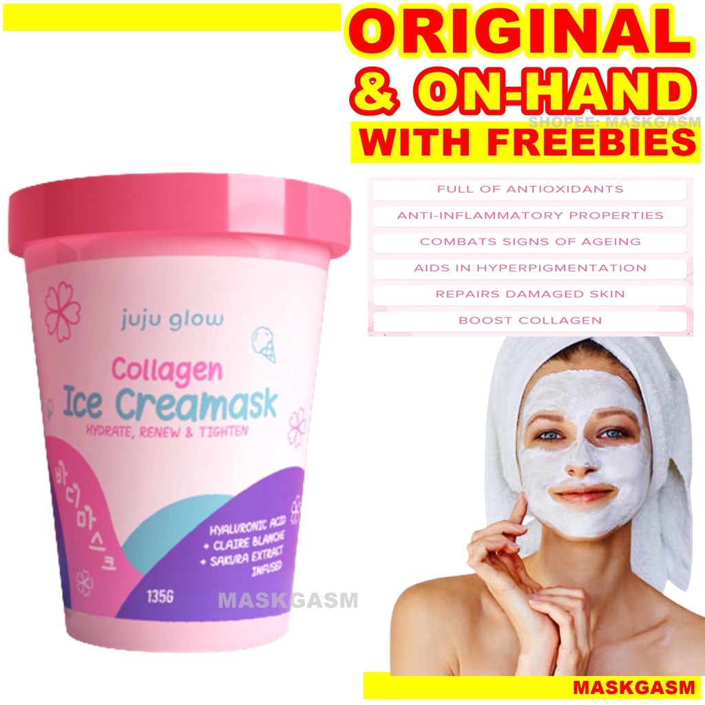 COLLAGEN ICE CREAM MASK by Juju Glow - Hydrate, Renew and Tighten ...