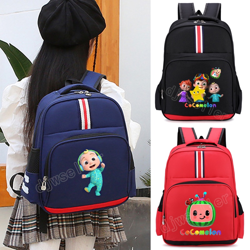 Cocomelon Kids Schoolbag Cartoon Print Student Backpack Large Capacity ...