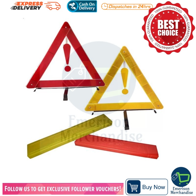 EM0957 Car Automotive Early Warning Device Triangle Signage ...