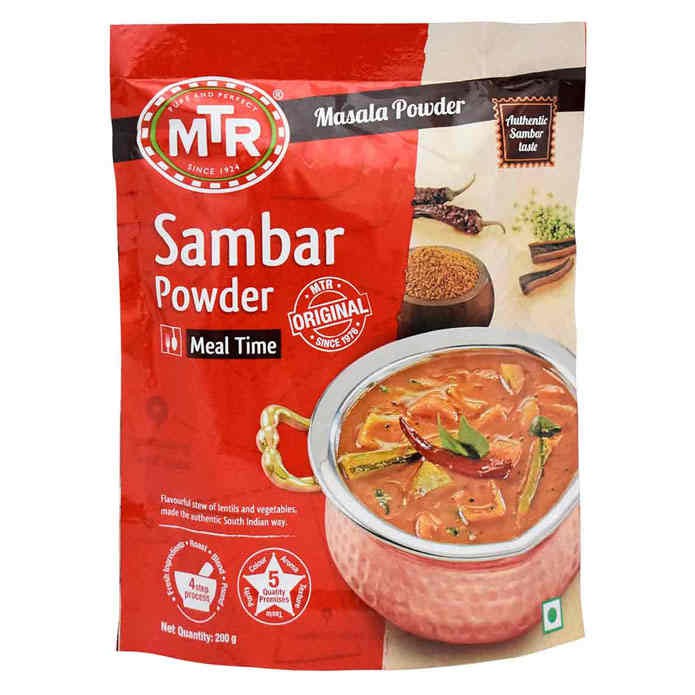 MTR Sambar Masala Powder - South Indian Curry Mix From India (200g ...