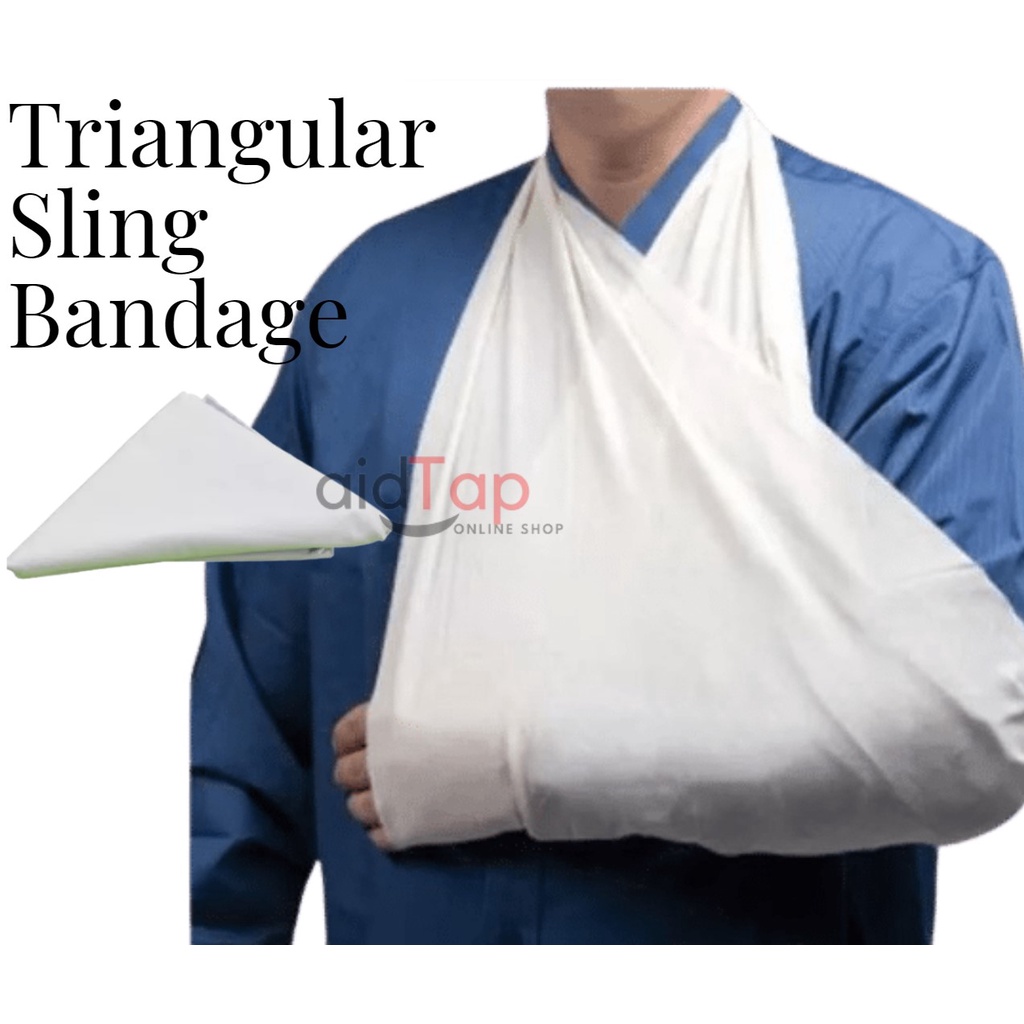 🩺(AT-J) Triangular Sling Bandage (First Aid) | Shopee Philippines