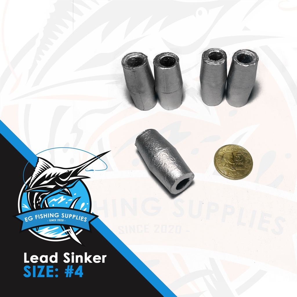 Lead sinker - Number 4 (Fishing weight) | Shopee Philippines