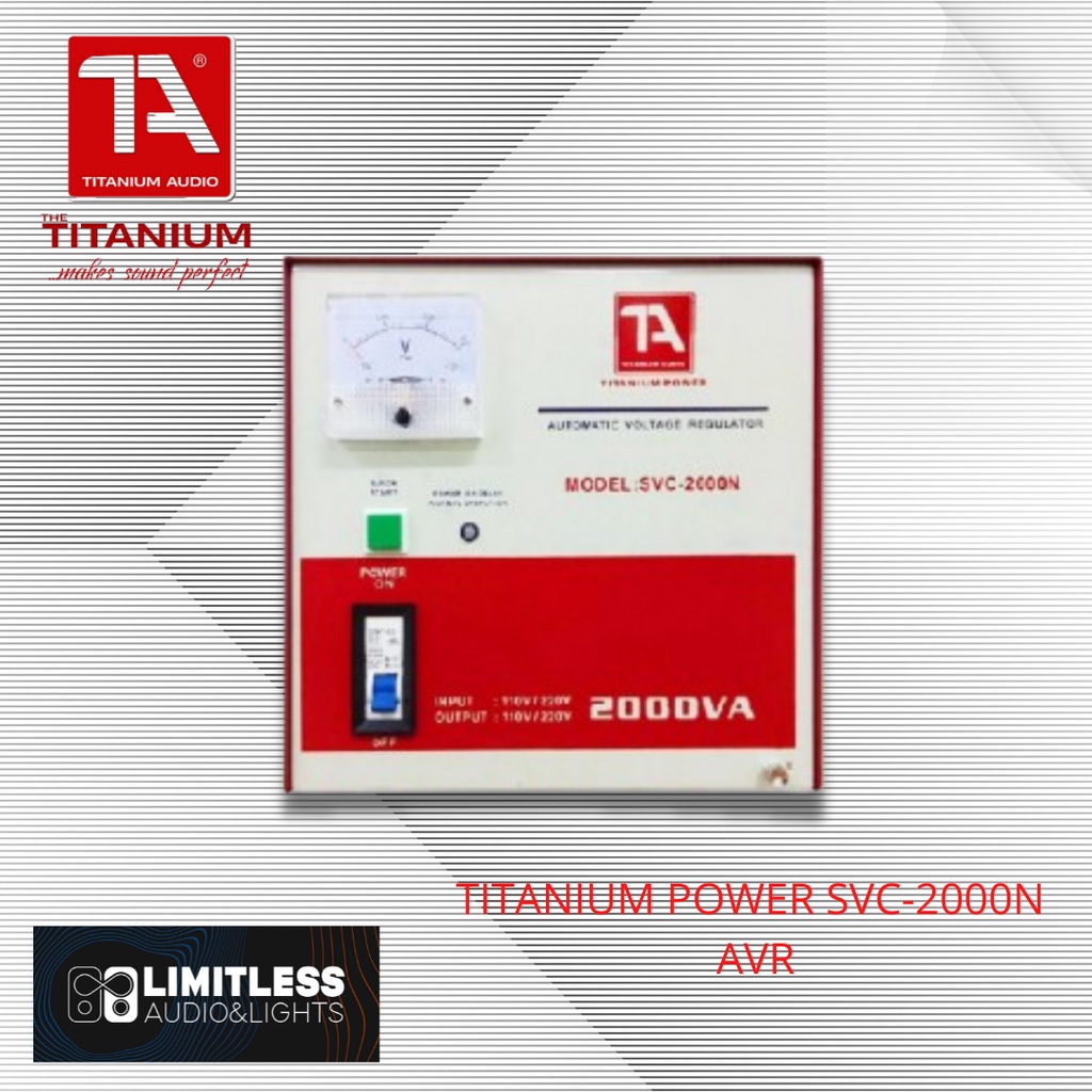 TITANIUM POWER SVC-2000N AVR AUTOMATIC VOLTAGE REGULATOR | Shopee ...