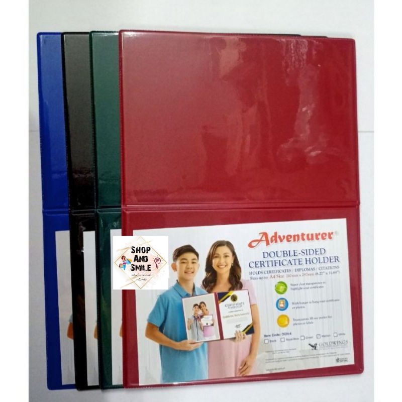 Adventurer Double-Sided Certificate Holder A4 size | Shopee Philippines