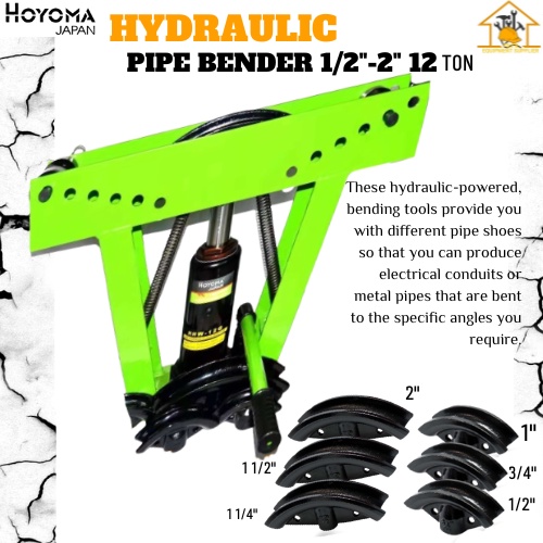 HEAVYDUTY HYDRAULIC PIPE BENDER 12TON 1/2'' TO 2'' | Shopee Philippines