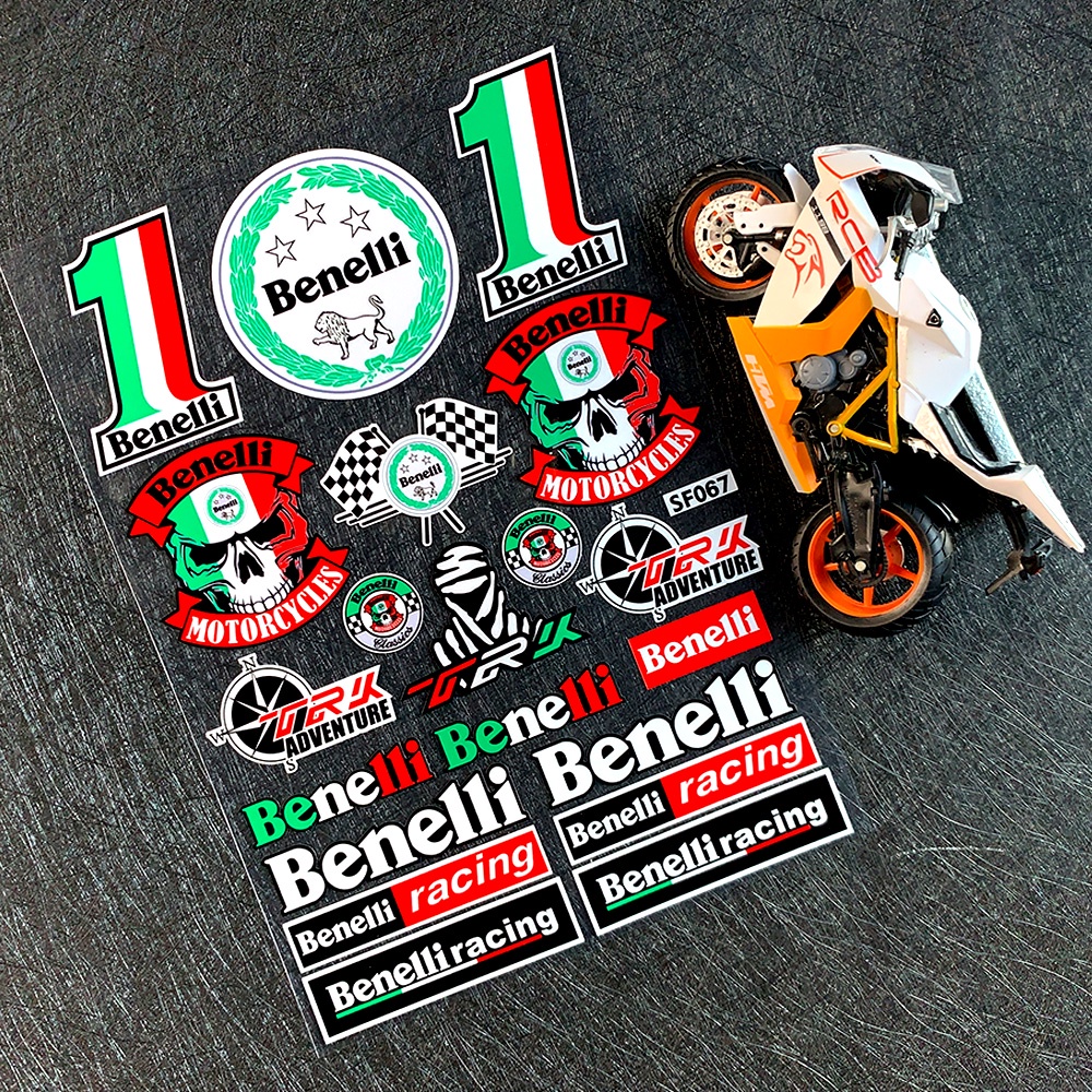 Benelli Racing Motorcycle Reflective Sticker Waterproof Motorcross ...