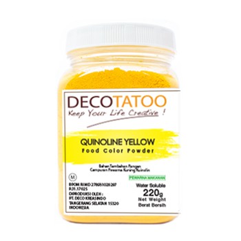 Quinoline YELLOW Decotatoo powder WATER Soluble Food Coloring 220 gr ...