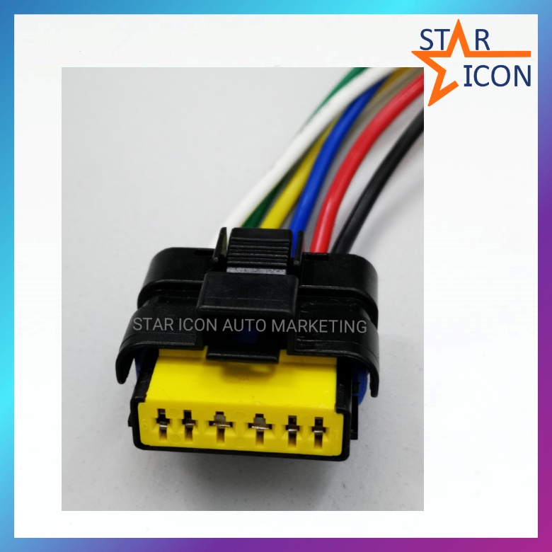 Nissan Almera Rear Lamp Socket Signal Brake Lamp Socket Connector (6pin ...