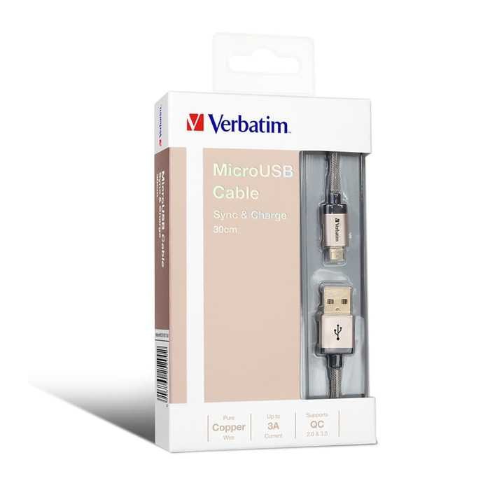 Verbatim Metallic USB to Micro USB Cable (120cm) - Gold (V-64707 ...