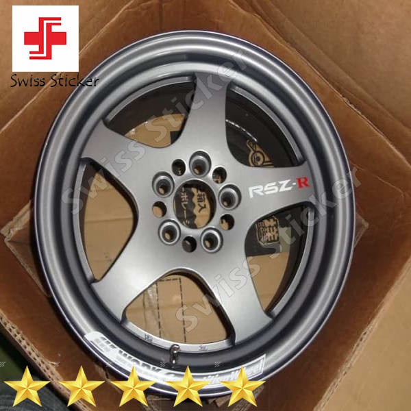 Sticker set for Elegant Work Wheels RSZ-R car rims | Shopee Philippines