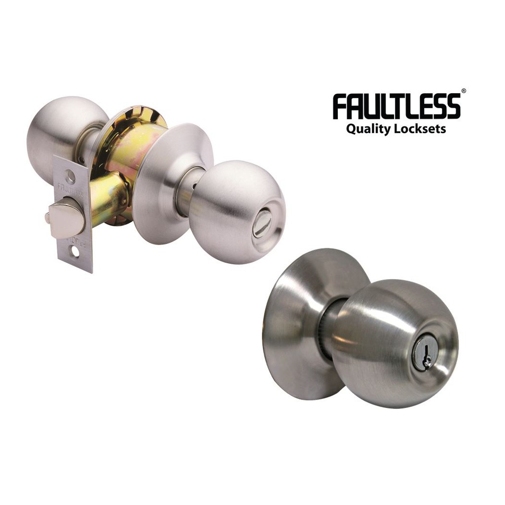 FAULTLESS CYLINDRICAL KNOBSETS (DOORKNOBS) | Shopee Philippines