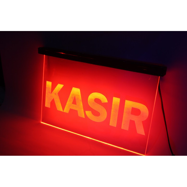 Acrylic CASHIER Lamp - LED CASHIER Writing 21 x 30cm - Cashier Sign for ...