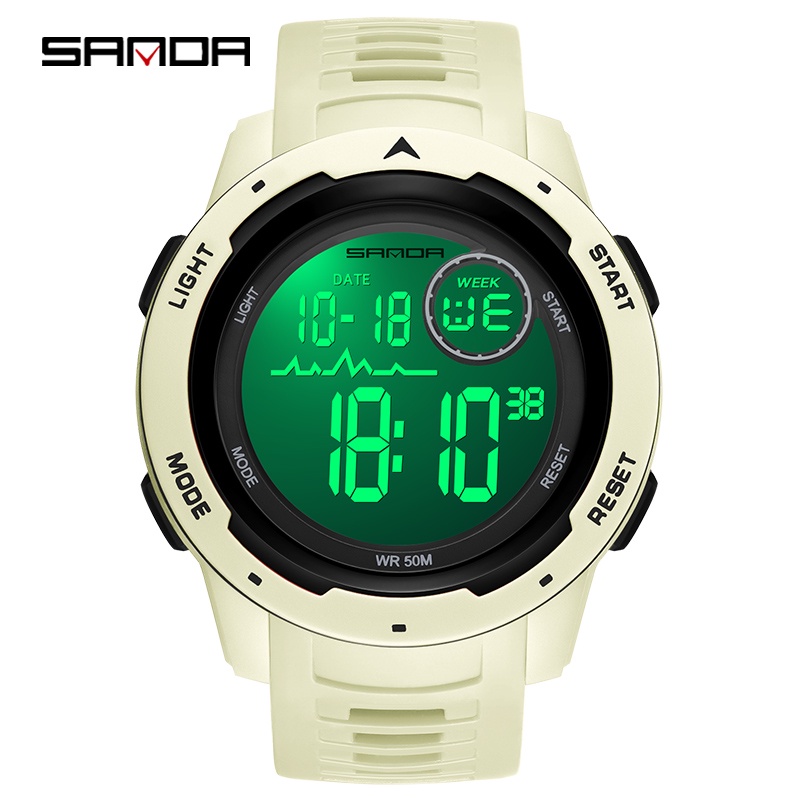 Sanda Fashion Personality Digital Large Dial Outdoor Sports Waterproof ...