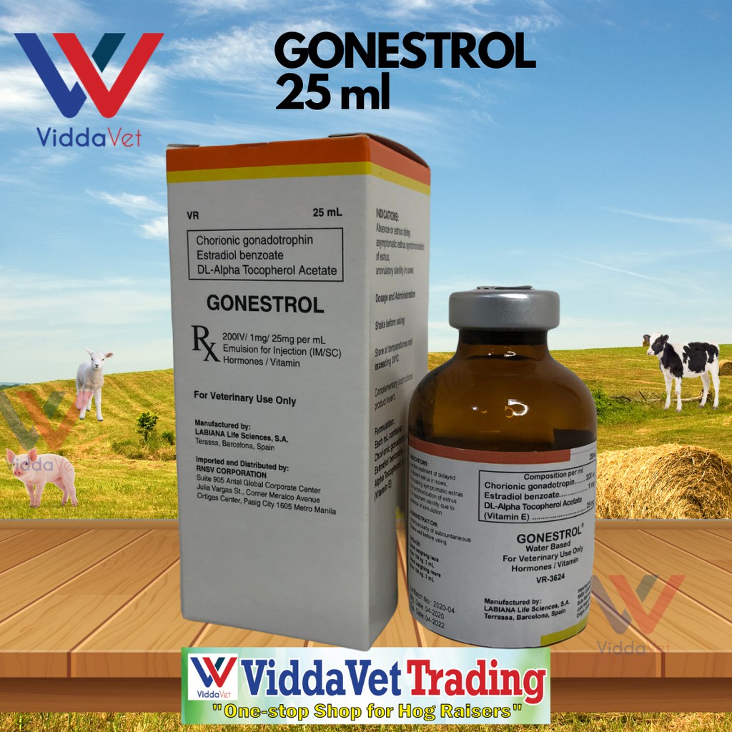 Gonestrol para sa mga inahing baboy 25ml for animals Gonadotropin and ...