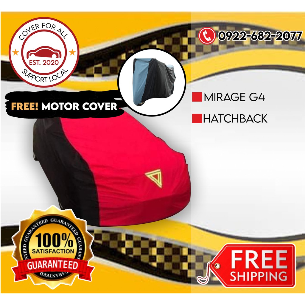 MIRAGE G4 HATCHBACK MODEL HIGH QUALITY CAR COVER WATER REPELLANT AND ...