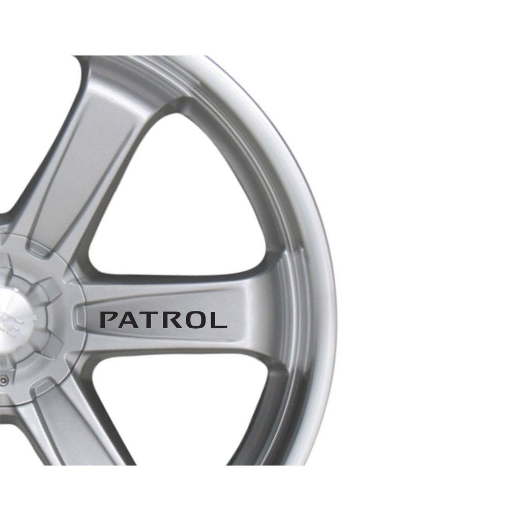 6x Car Alloy Wheel Sticker fits Nissan Patrol Decal Vinyl Adhesive PT57 ...