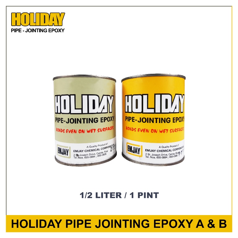 Holiday Pipe PVC Jointing Epoxy Component A & B Set 1L / 1/2L / 1/4L / 1/8L | Shopee Philippines