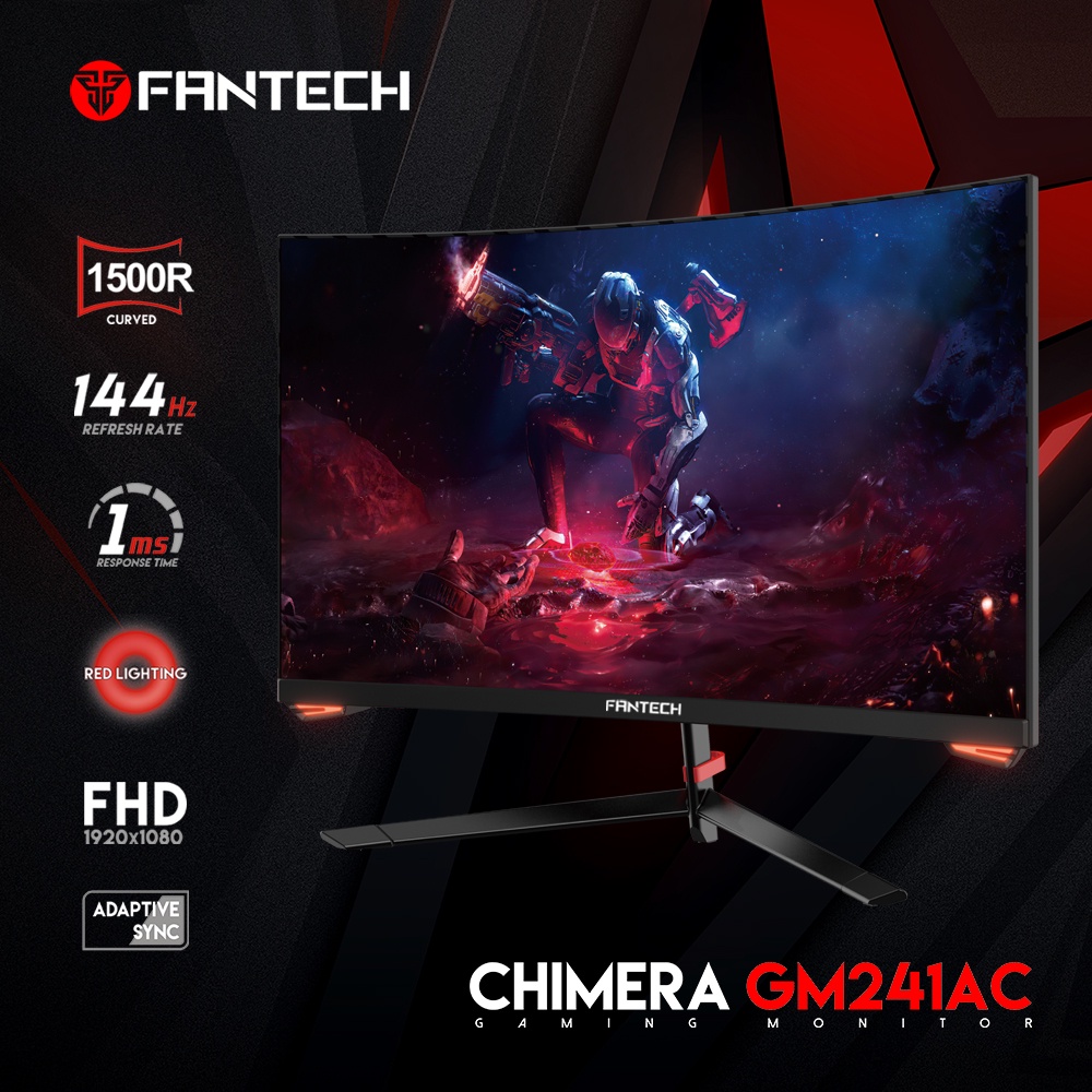 Fantech Chimera GM241AC Gaming Monitor 24 inch Frameless Design PC ...