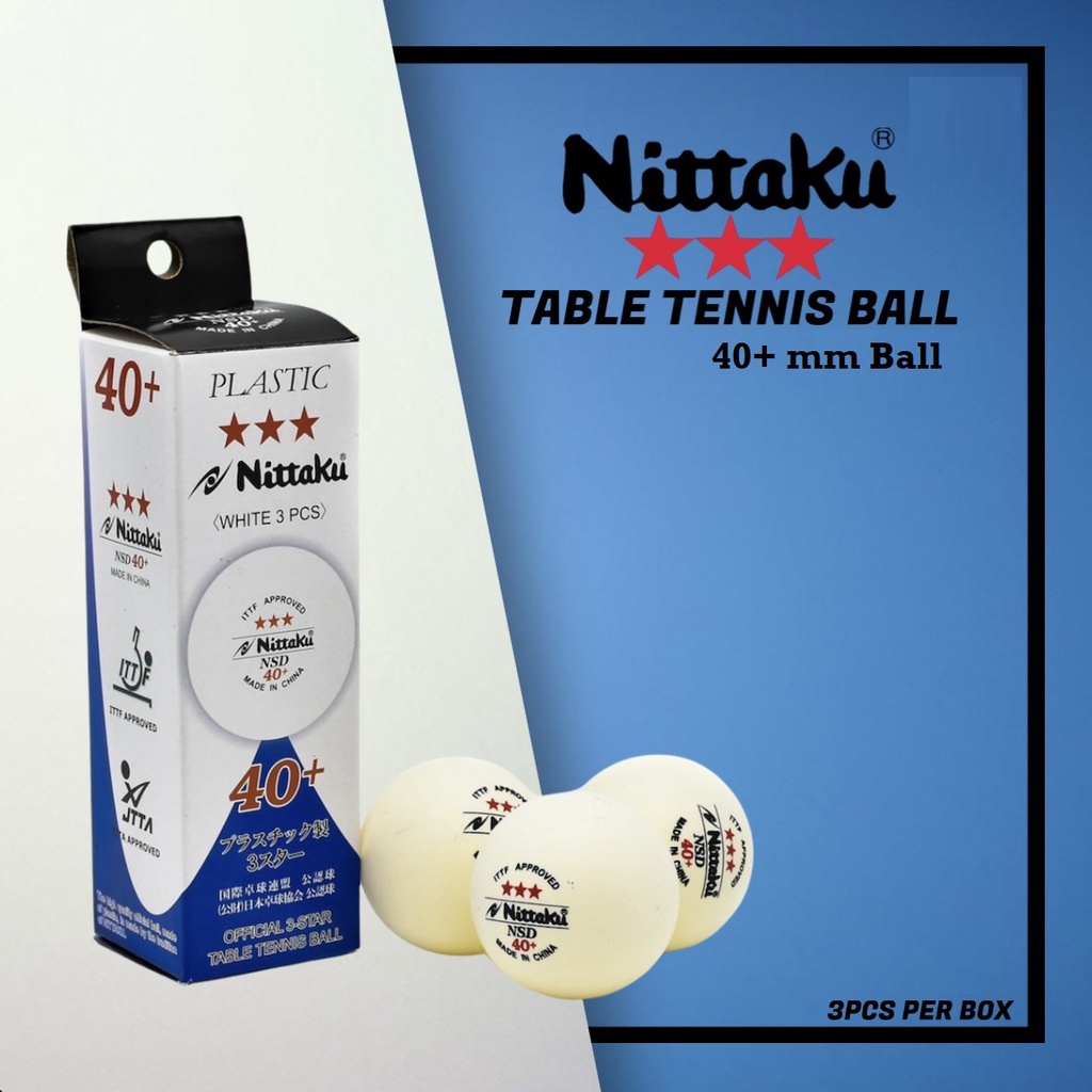 3Pcs / 1Pc Nittaku NSD / 3Pcs / 1Pc Donic P40+ Original table tennis Pingpong Ball Authentic ...