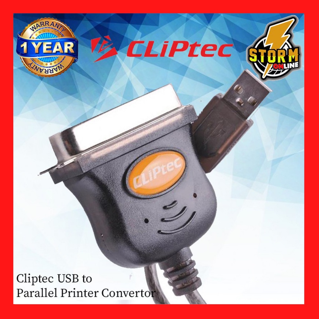 CLIPTEC PARALLEL PRINTER CONVERTOR TO USB OCB301 | Shopee Philippines