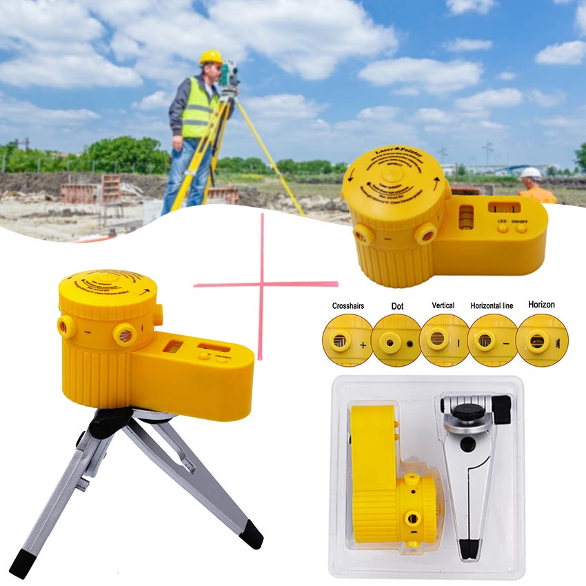 Portable Multi Function Laser Level Leveler 6 Modes Horizontal Line ...