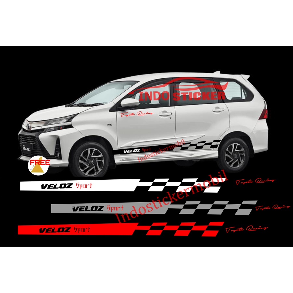 Sticker VELOZ CAR STICKER LIST STICKER TOYOTA NEW AVANZA VELOZ CAR ...