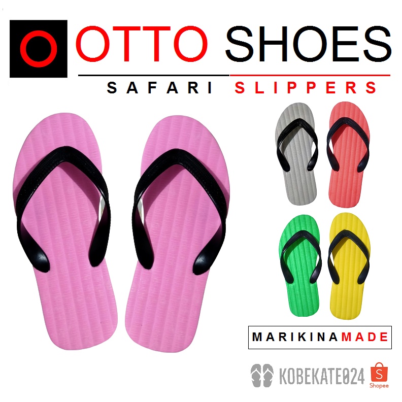PINK SAFARI Slippers [UNISEX] / MARIKINA Made by: OTTO Shoes (ORIGINAL ...