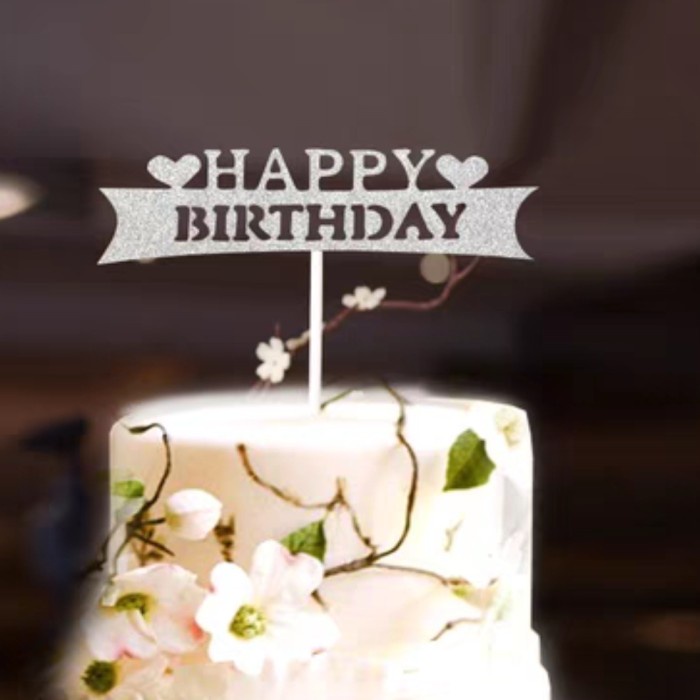 Birthday Cake Topper Happy birthday Cake Decoration | Shopee Philippines