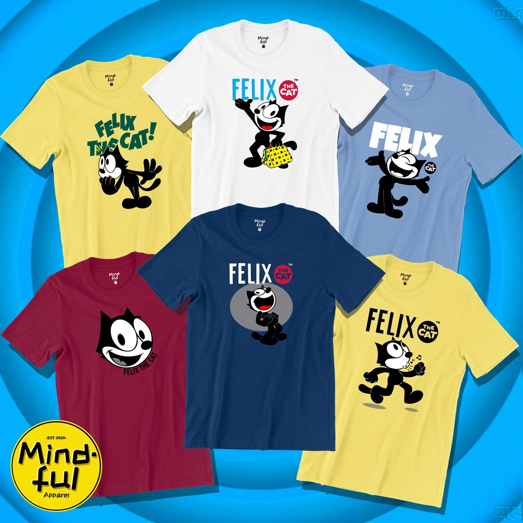 FELIX THE CAT GRAPHIC TEES | MINDFUL APPAREL TSHIRT | Shopee Philippines